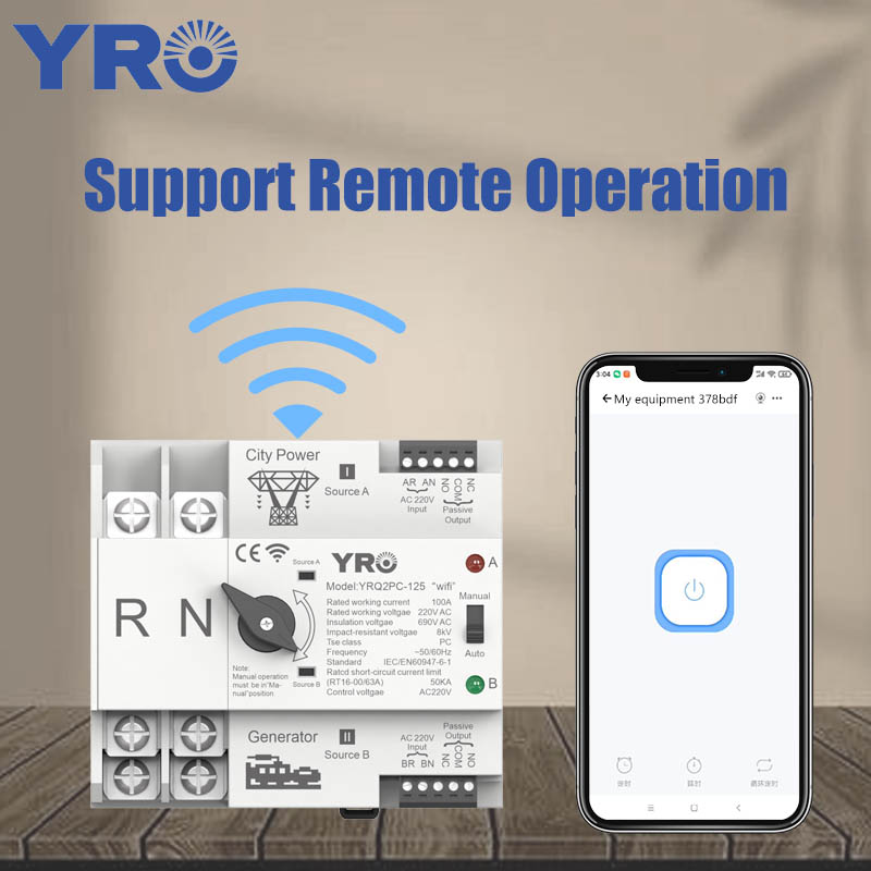 Smart WiFi Manual Transfer Switch MTS 2P Manufacturer | YRO